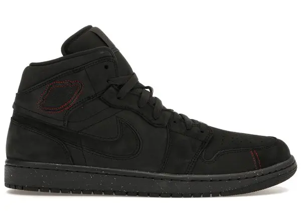 JORDAN 1 Mid Se Craft Dark Smoke Red Sneakers