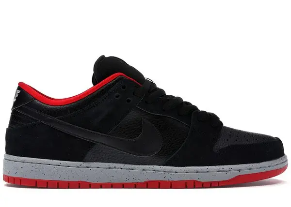 Nike Dunk Low Cement Sneakers - Black/wolf Grey/university Red