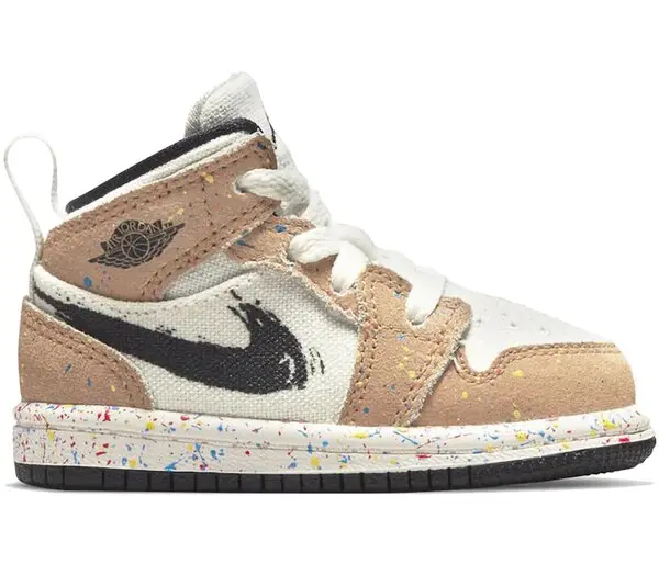 JORDAN 1 Mid Se Brushstroke Sneakers