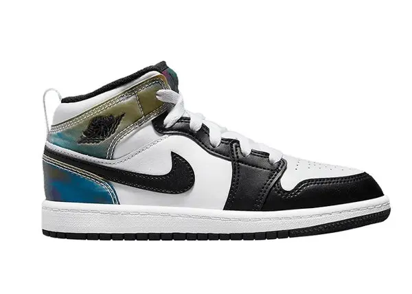 JORDAN 1 Mid Se Sneakers - White/black/heat Reactive