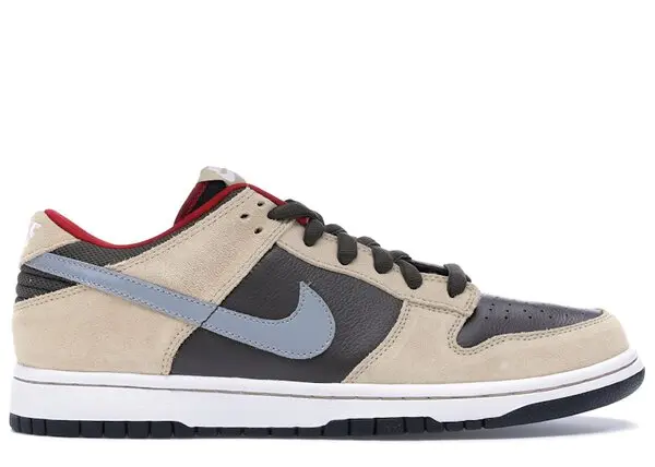 Nike Sb Dunk Low Sneakers - Dark Chocolate/matte Silver/linen