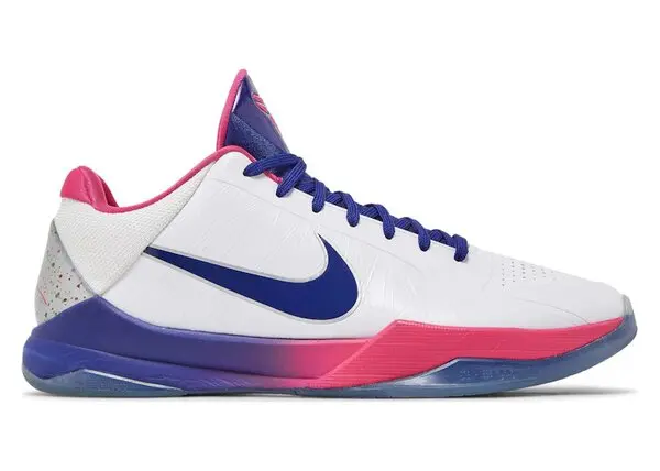 Nike Zoom Kobe 5 Protro Kay Yowin Sneakers - White/metallic Silver