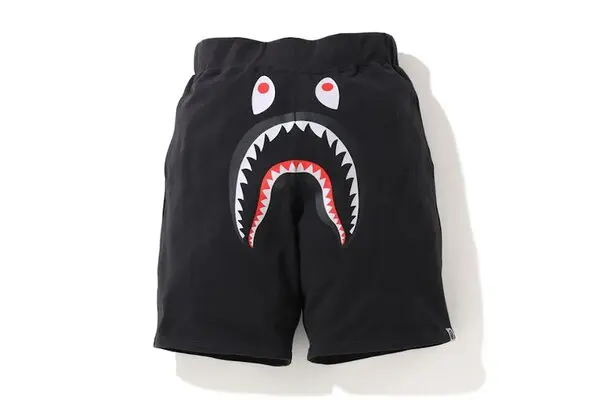 BAPE Shark Wide Sweatshort - Black