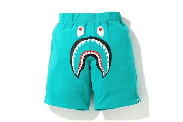 BAPE Shark Wide Sweatshorts - Green