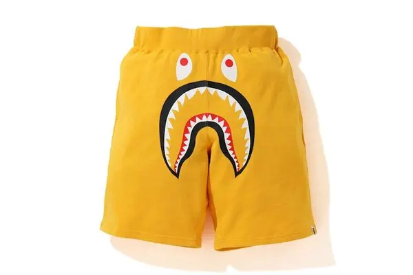 BAPE Shark Wide Sweatshort - Yellow