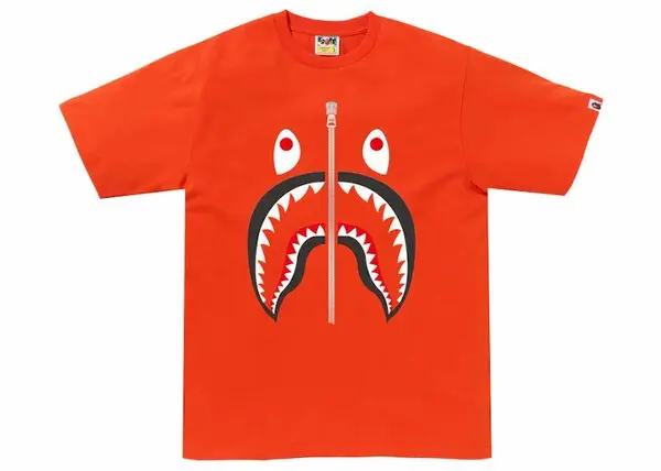 BAPE Shark Tee Shirt - Orange
