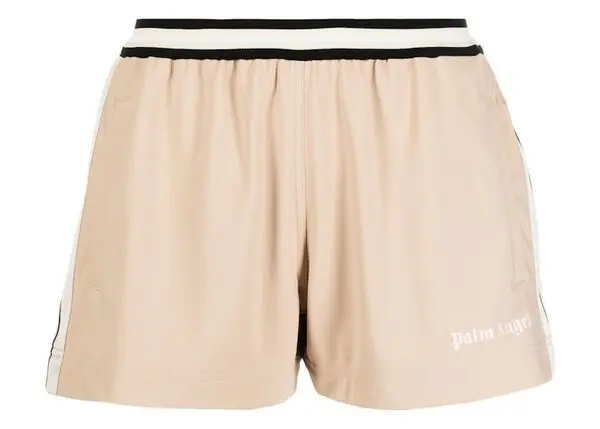 Palm Angels Side Stripe Track Shorts - Peach Orange