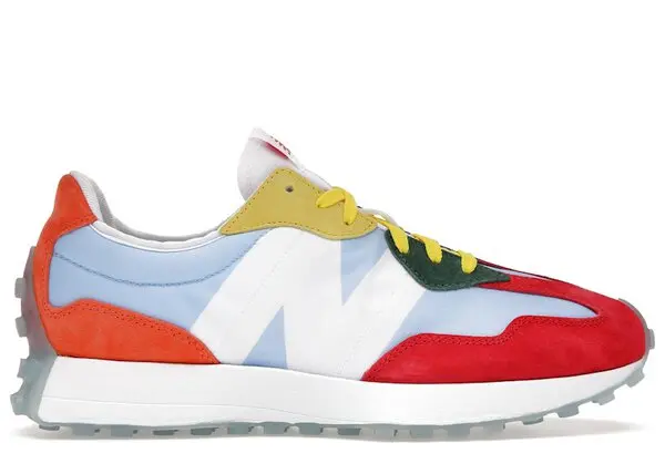 NEW BALANCE 327 Seismic Moment - Munsell White/team Carolina/team Orange