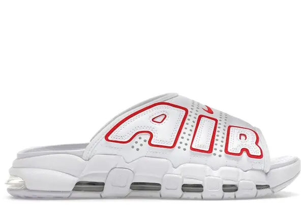 Nike Air More Uptempo Slide - White/university Red