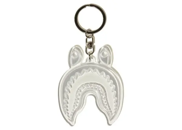 BAPE Shark Reflective Keychain - White