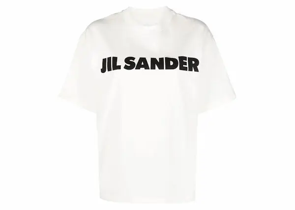 JIL SANDER Logo Printed T-shirt - Porcelain