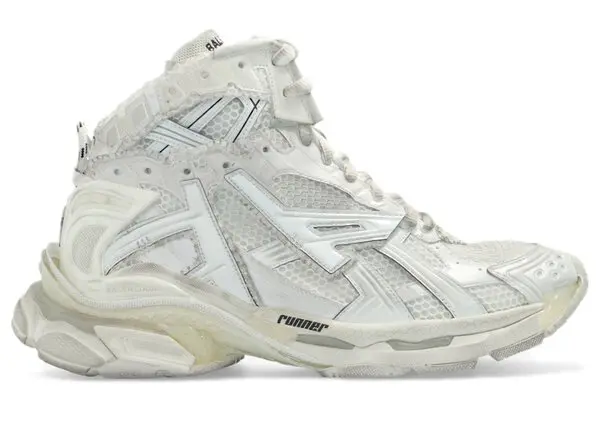 Balenciaga Runner High-top Sneakers - White