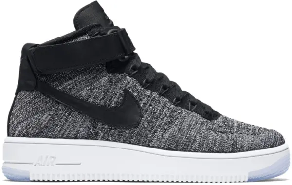 Nike Air Force 1 Mid Flyknit Oreo - Black/blackone-colorwhite ...