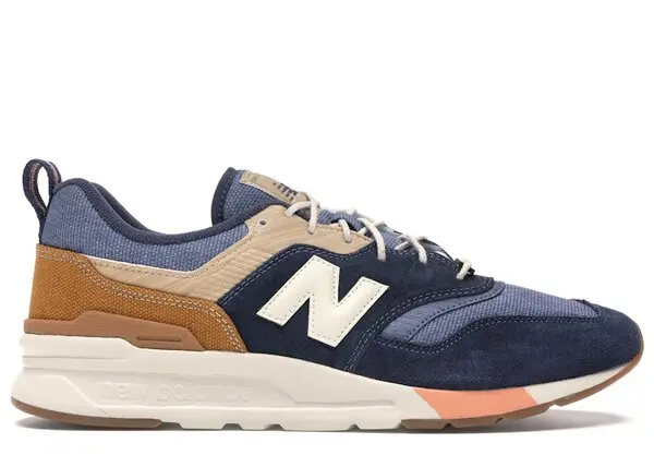 NEW BALANCE 997h - Navy Blue/workwear Brown/white