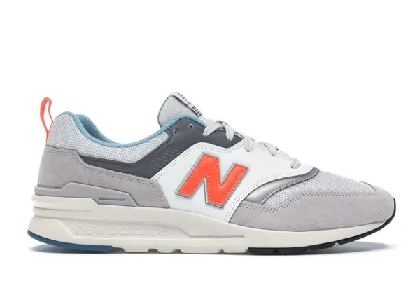NEW BALANCE 997h Lifestyle Sneakers - White/grey/orange
