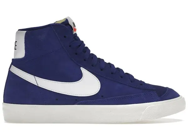 Nike Blazer Mid '77 Suede Sneakers - Deep Royal Blue/white