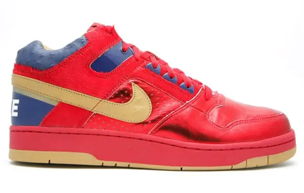 Nike Delta Force Mid Sneakers - Varsity Red/metallic Gold/binary Blue
