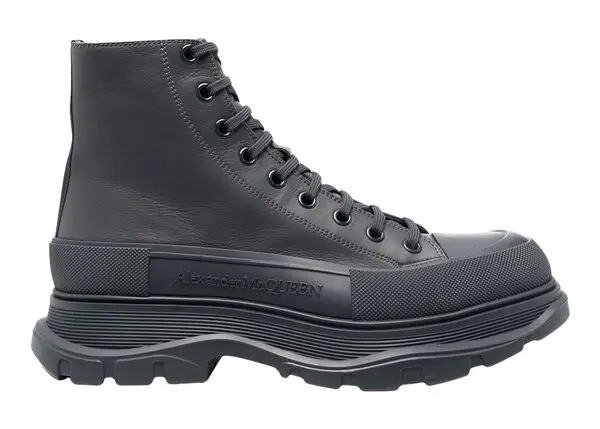 Alexander McQueen Tread Slick Leather Boot