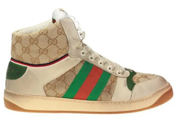 Gucci Screener Gg High-top Sneakers - Off/white