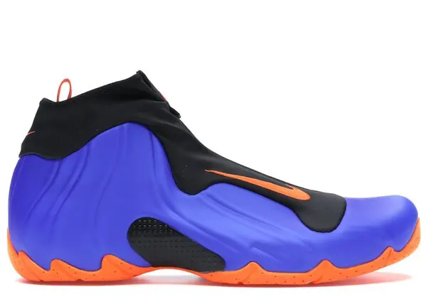 Nike Air Flightposite 1 Knicks Away Sneakers - Racer Blue/total Orange/black