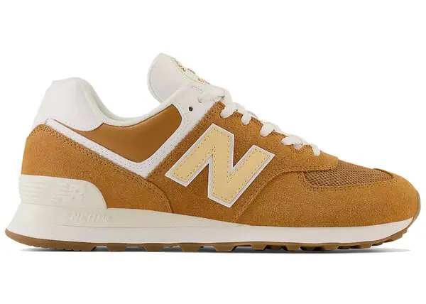 NEW BALANCE 574 Athletics Sneakers - Brown/white