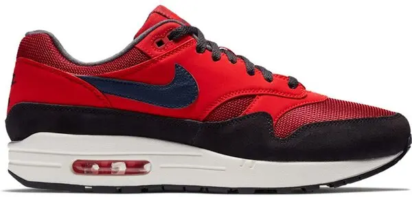 Nike Air Max 1 Sneakers - Red Crush/midnight Navy Blue/university Red