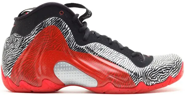 Nike Air Flightposite Exposed Zebra Sneakers