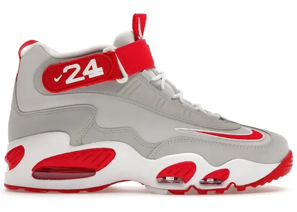 Nike Griffey Max 1 Cincinnati Reds Sneakers - Pure Platinum/white/university Red