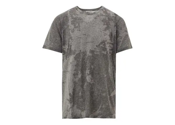 Saint Laurent Rive Gauche Devore T-shirt - Grey