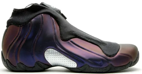 Nike Air Flightposite Sneakers - Black/eggplant/metallic Silver