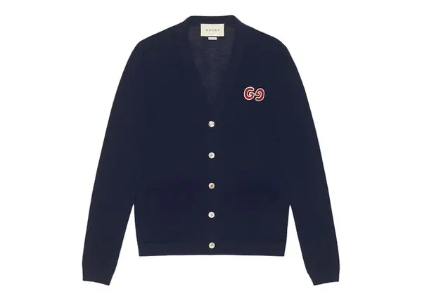 Gucci Gg Logo Patch Cardigan