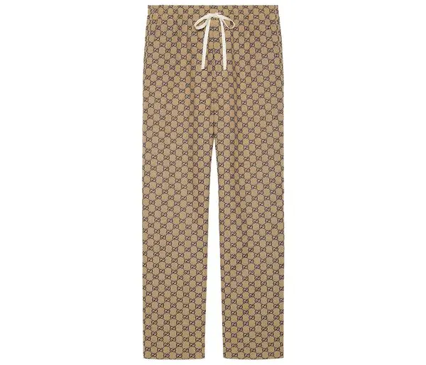 Gucci Gg Jacquard Canvas Track Pant