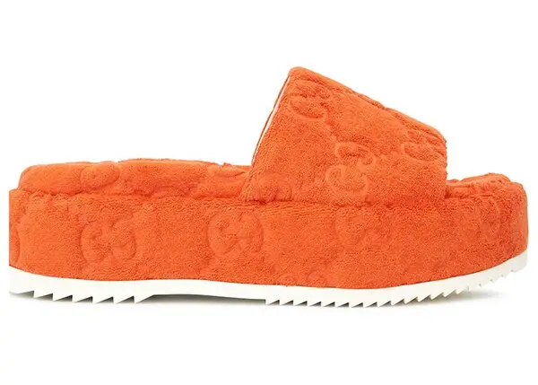 Gucci Gg Platform Sandal - Orange