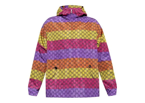 Gucci Gg Print Hooded Jacket
