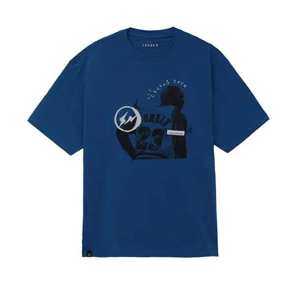 TRAVIS SCOTT X Jordan X Fragment T-shirt - Blue