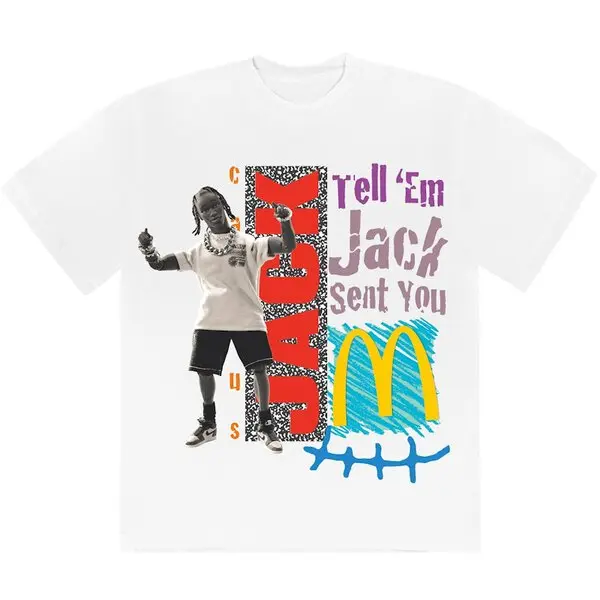 TRAVIS SCOTT X Mcdonald's Jack Smile T-shirt
