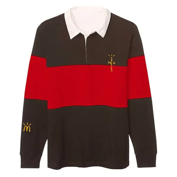 TRAVIS SCOTT X Mcdonald's Cactus Jack Rugby Polo Shirt
