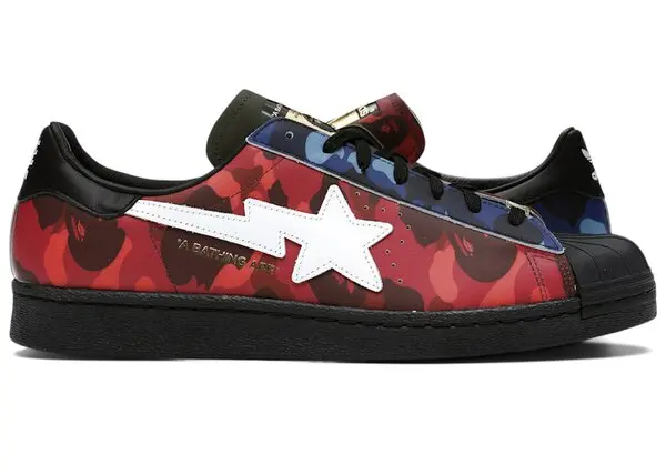 Adidas Superstar 80s Bape Camo Sneakers