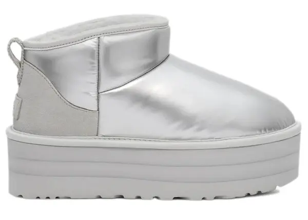 UGG Ultra Mini Platform Boots - Silver