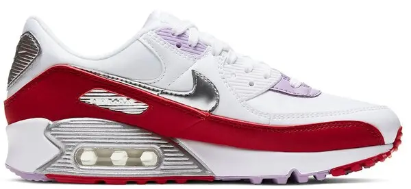 Nike Air Max 90 Recraft Chinese New Year - White/team Red/metallic Silver