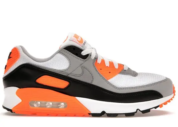 Nike Air Max 90 Recraft Sneakers - White/black/total Orange