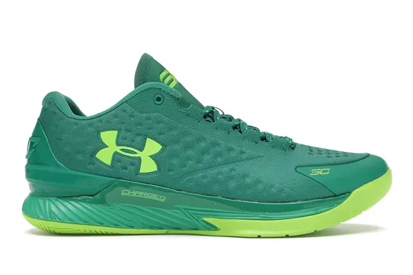 Under Armour Ua Curry 1 Low Golfin - Scratch Green/lime Green