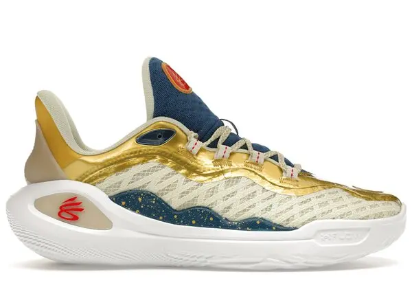 Under Armour Curry Champions Mindset Sneakers - Lemon Ice/metallic Gold/red