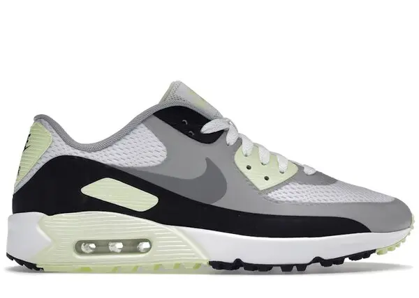 Nike Air Max 90 Golf Sneakers - White/black/light Smoke Grey