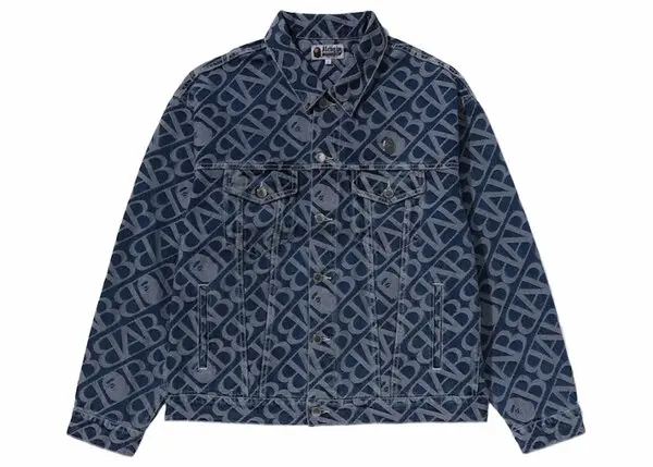 BAPE Denim Monogram Jacket