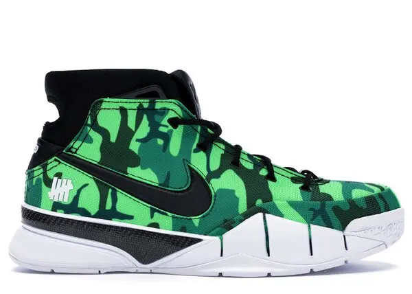 Nike Kobe 1 Protro Undefeated Green Camo Sneakers - Multi/color/black
