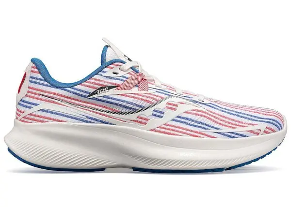Saucony Ride 15 Banner Pack Sneakers - White/red/blue