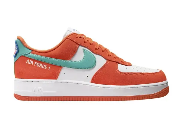 Nike Air Force 1 Low '07 Lv8 Athletic Club Sneakers - Rush Orange/washed Teal/white