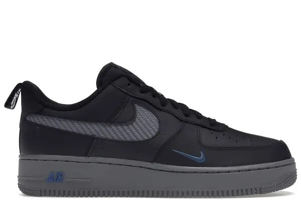 Nike Force 1 Low Royal Carbon Fiber Sneakers - Black/hyper Royal