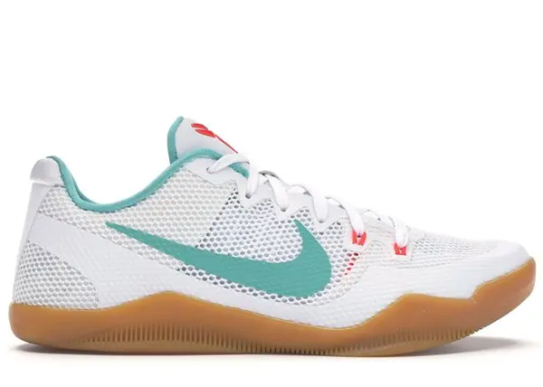 Nike Kobe Em Low Summer Pack Sneakers - White/washed Teal/bright Crimson